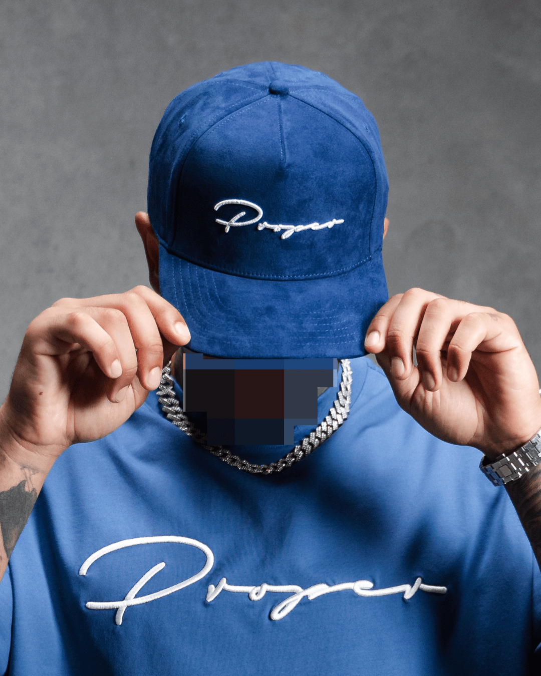 PROPER AUTOGRAPH SUEDE CAP BLUE