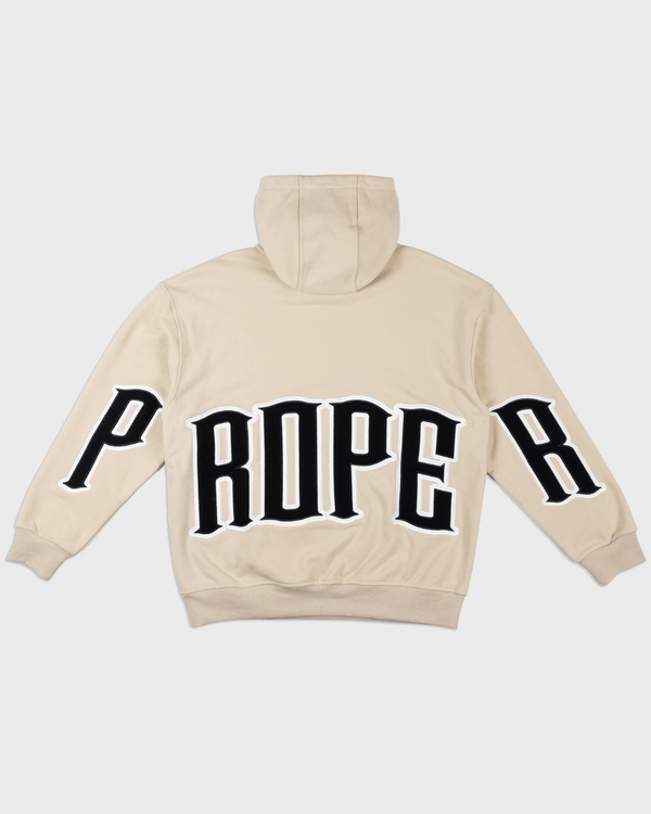 PROPER GENERAL HOODIE STONE/BLACK