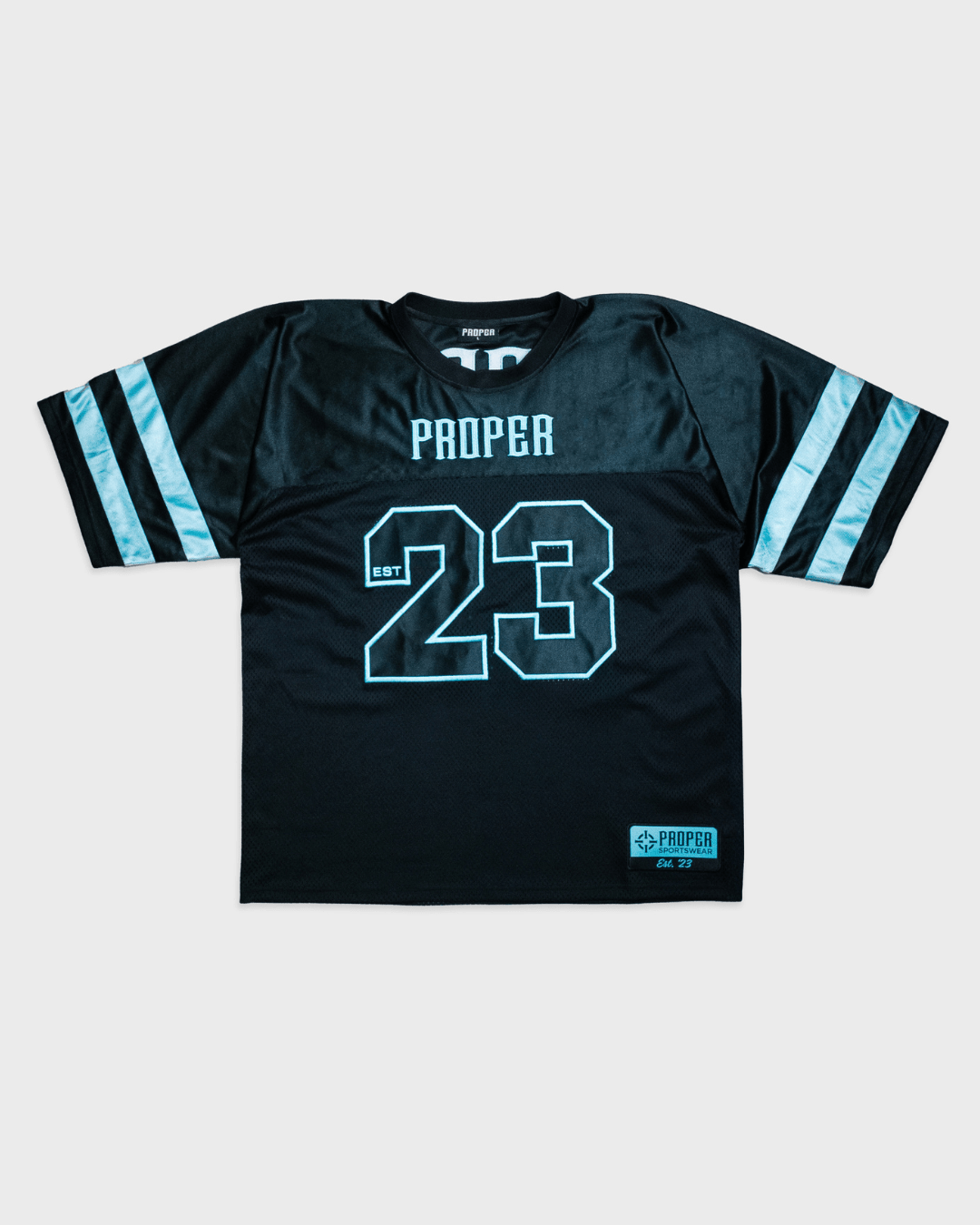 PROPER KIDS MVP NFL JERSEY BLACK/ICY BLUE