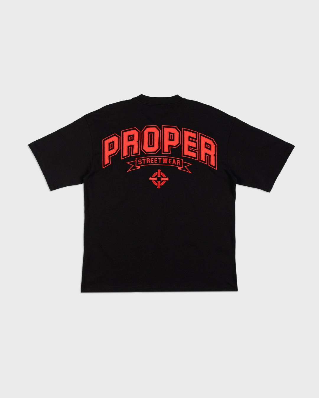 PROPER STREETWEAR OVERSIZED TEE BLACK/RED